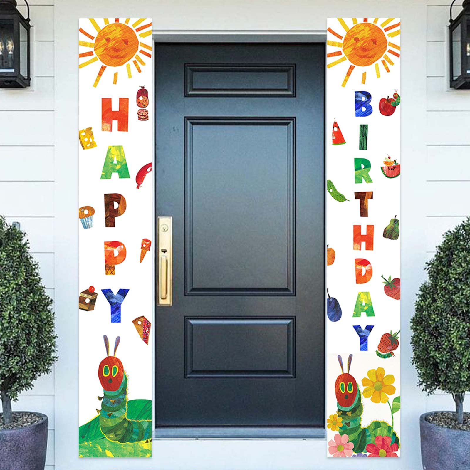 Amazon.com: Cartoon Very Hungry Little Green Caterpillar Happy Birthday ...