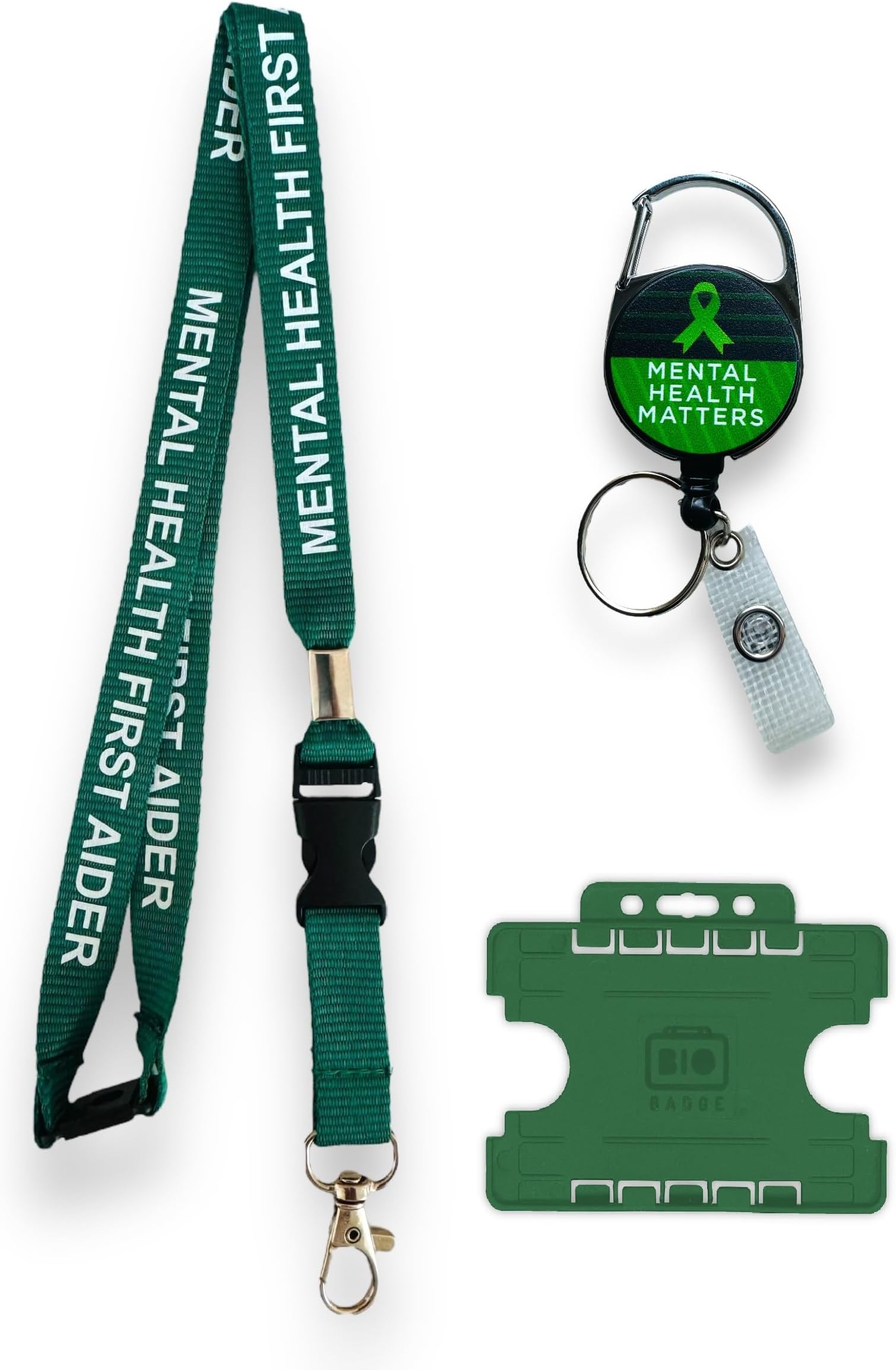 Mental Health First Aider Lanyard, Retractable Badge Reel and ...