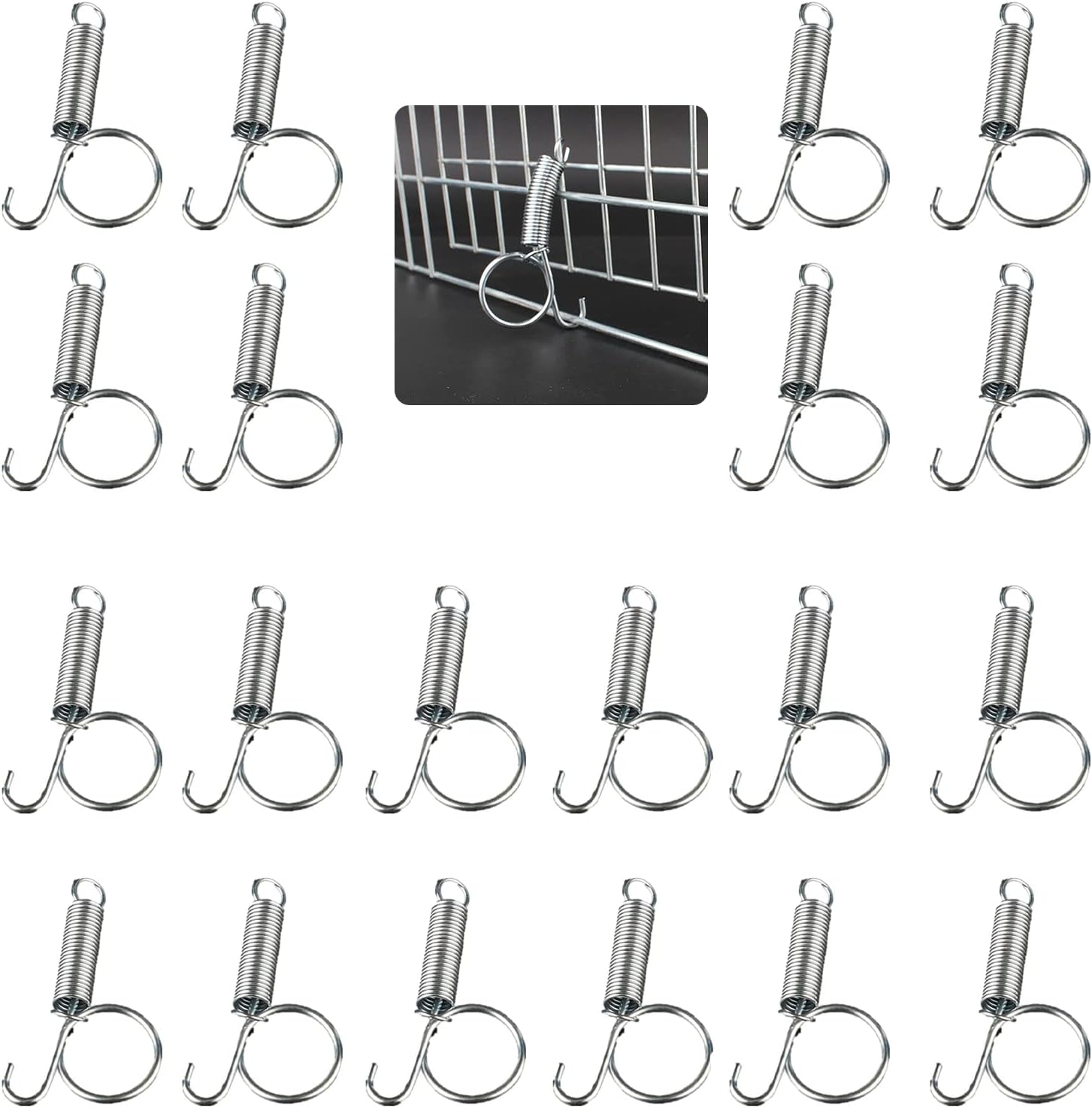 Amazon.com : Teaaha 10 PCS Spring Latch for Cages, Multi-Functional ...