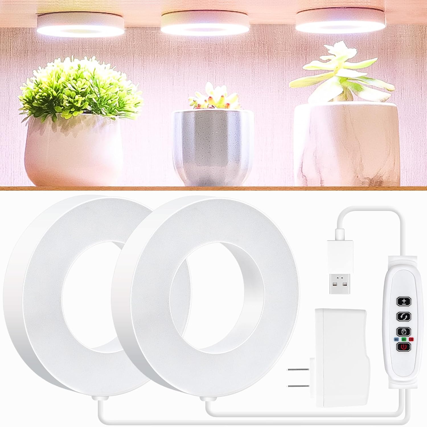 Amazon.com : GTRUIIDY Grow Lights for Indoor Plants, Ceiling Grow ...