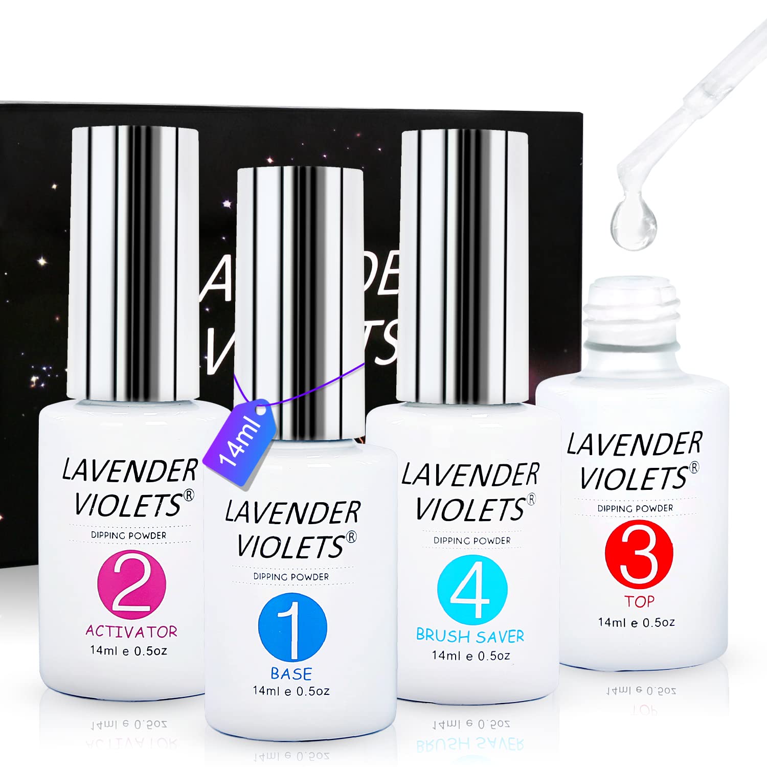 Amazon.com: Lavender Violets Dip Powder Liquid Set, Dipping Powder Base ...