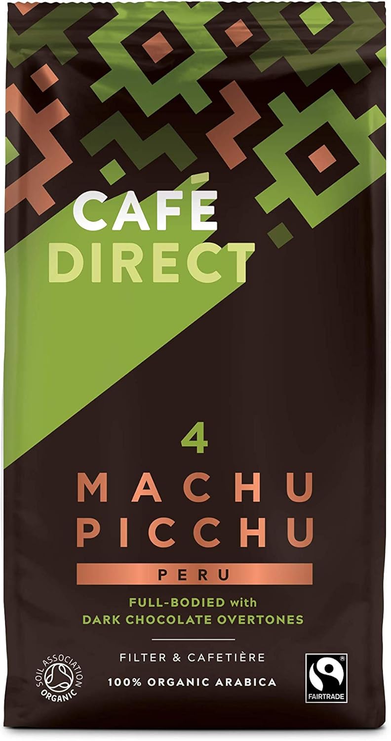 Cafédirect Machu Picchu Organic Fairtrade Ground Arabica Coffee 227g ...
