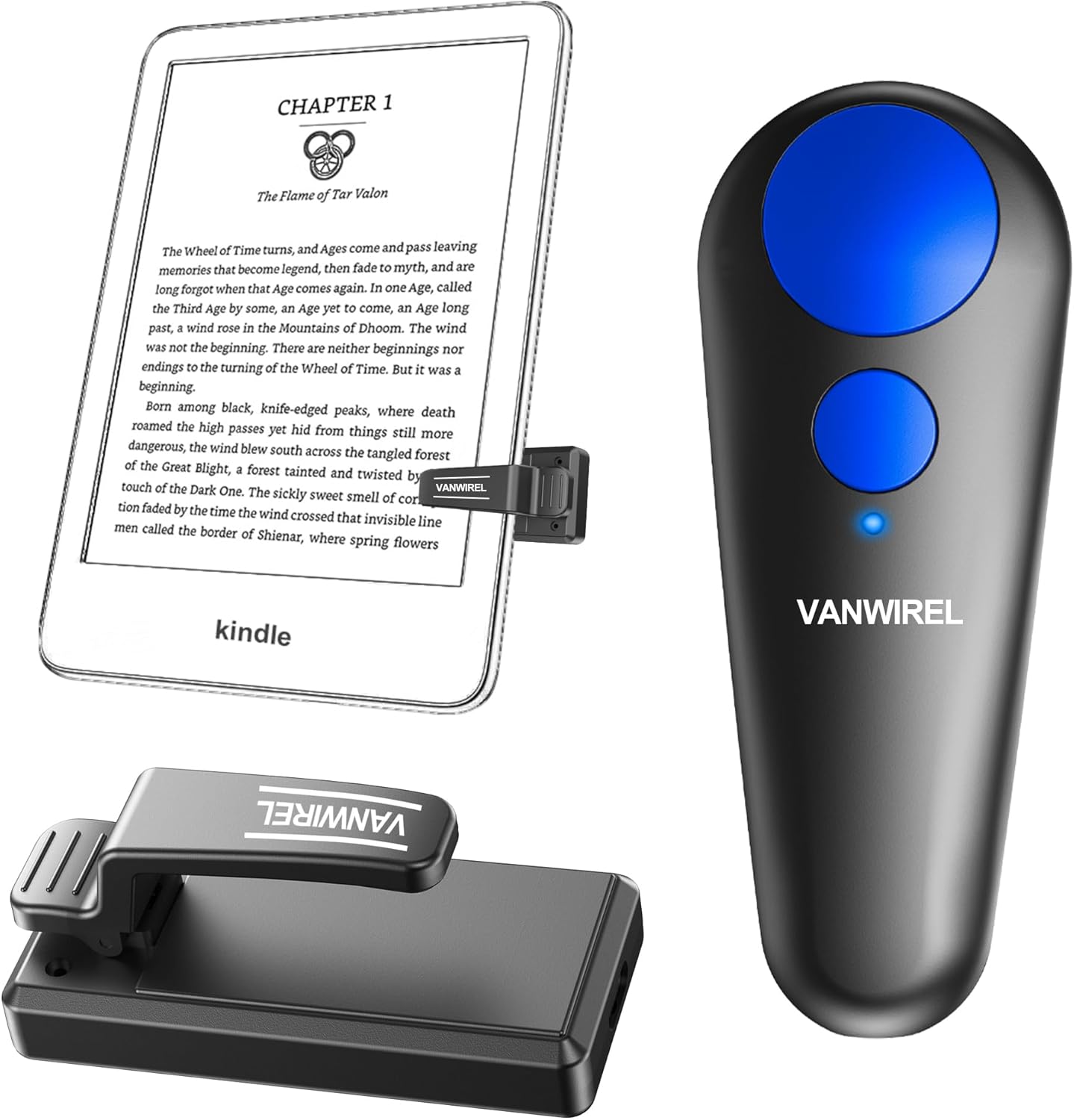 Amazon.com: Vanwirel RF Remote Control Page Turner Compatible with ...