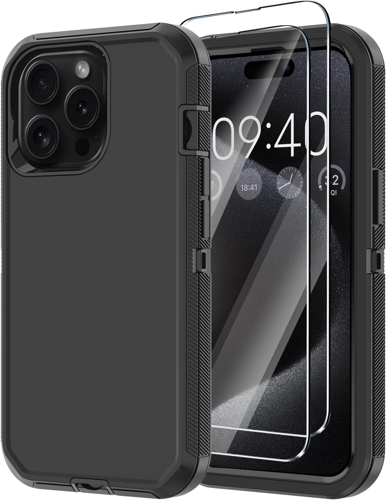 Amazon.com: Annymall for iPhone 14 Pro Max Case with 2 Screen Protector ...