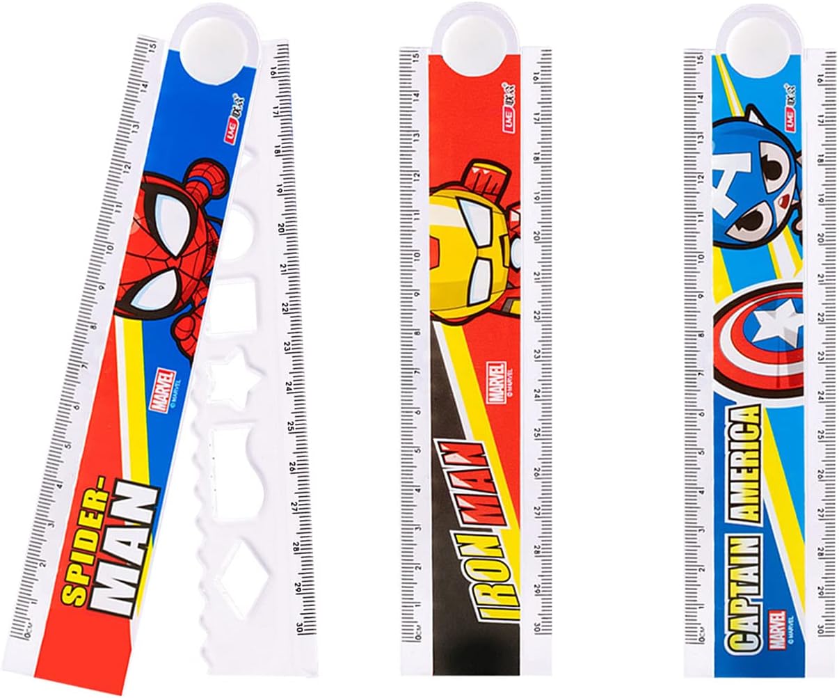 Superhero Folding Ruler,Boys Superhero Theme Plastic Ruler, Superhero ...