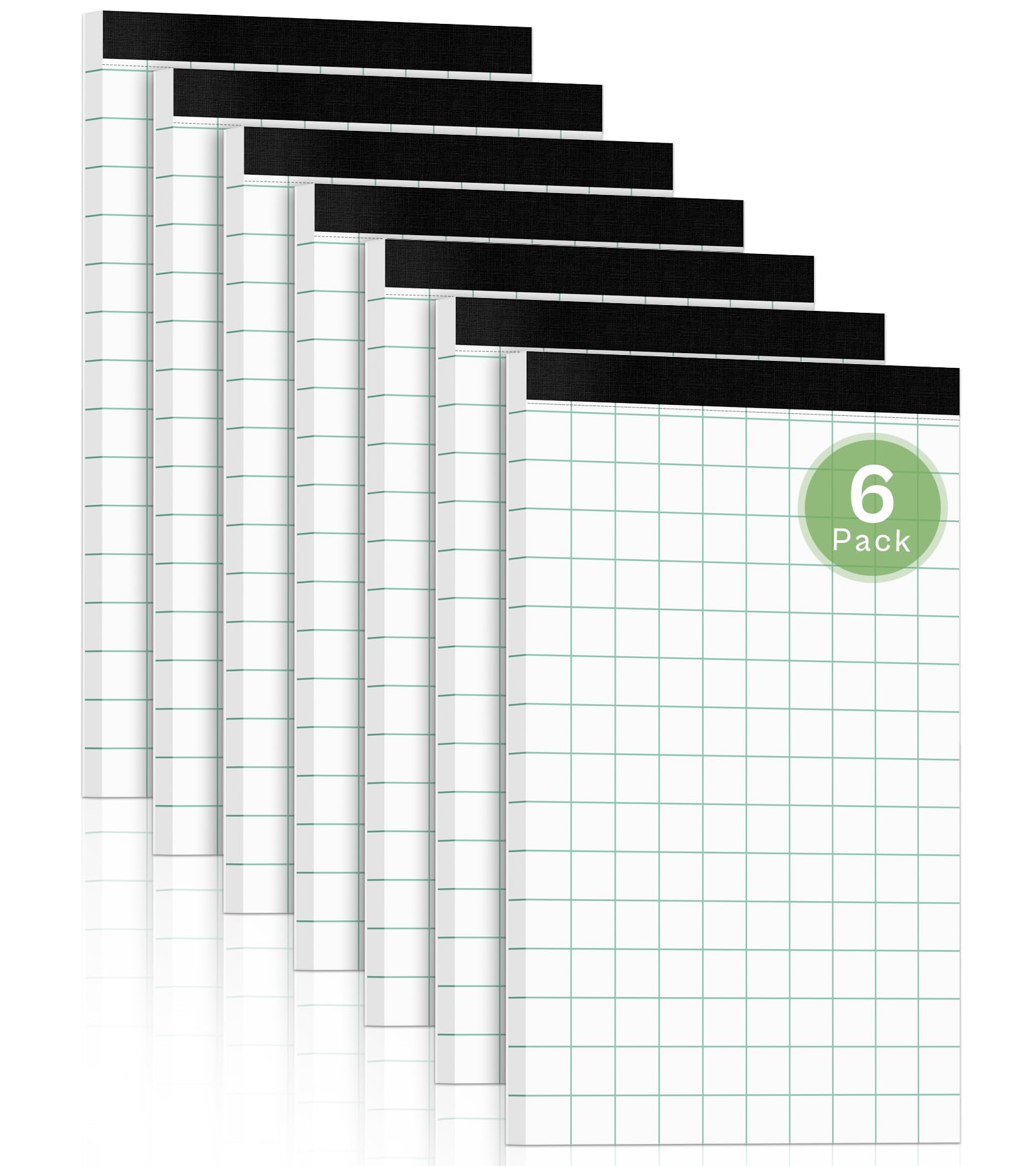 Amazon.com : Graph Paper Pads, 6 Pack Grid Paper Notebook 5x8, Graph ...