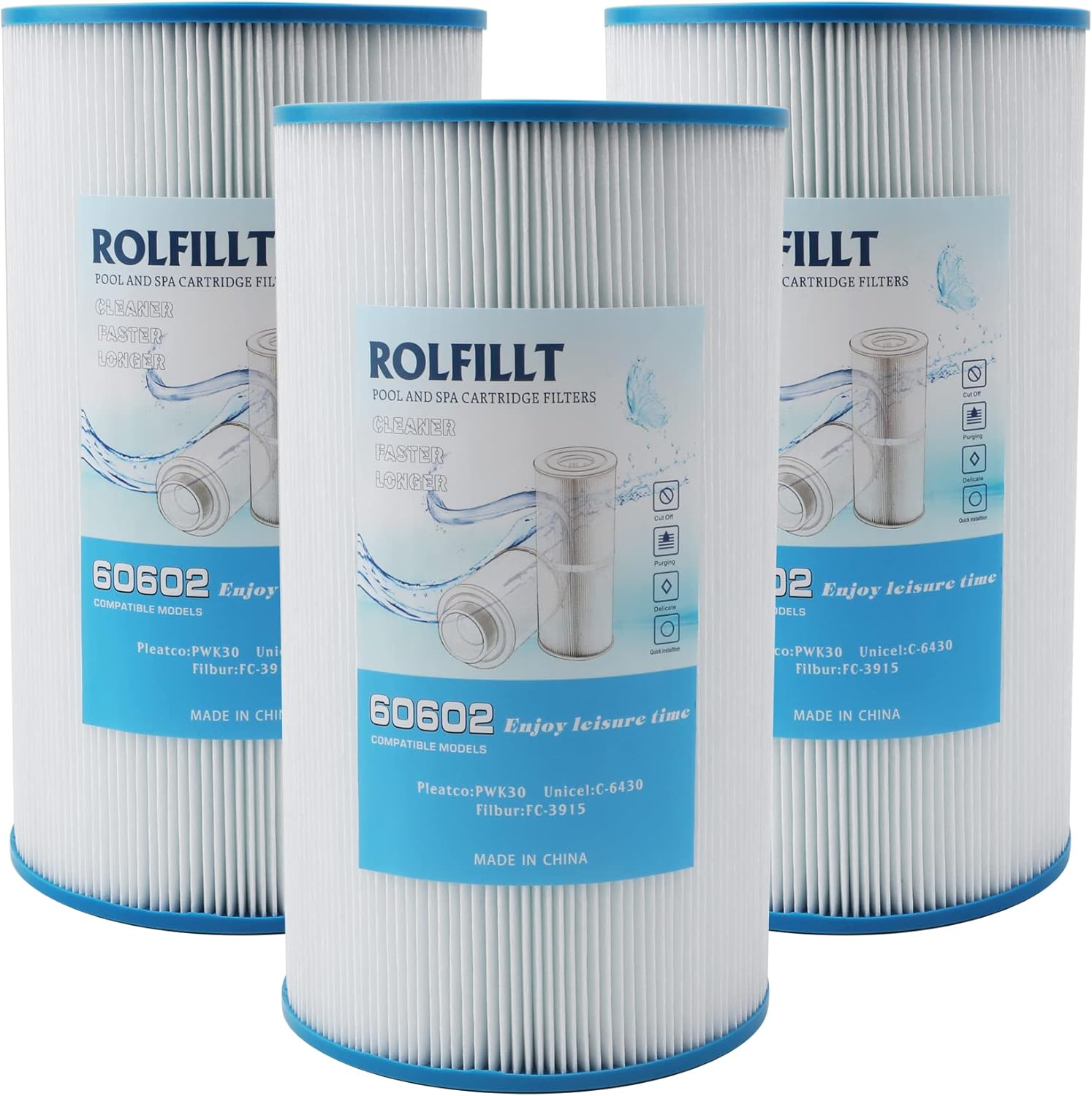 Amazon.com: ROLFILLT PWK30 Replaces Hot Spring Spa Filters，Compatible ...