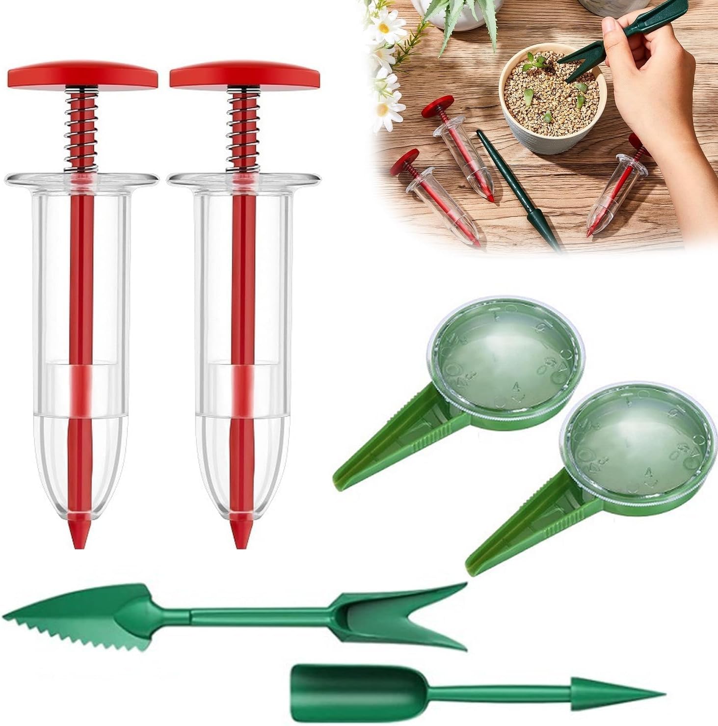Amazon.com : 6Pcs Mini Sowing Seed Dispenser, Seed Planter Tool ...