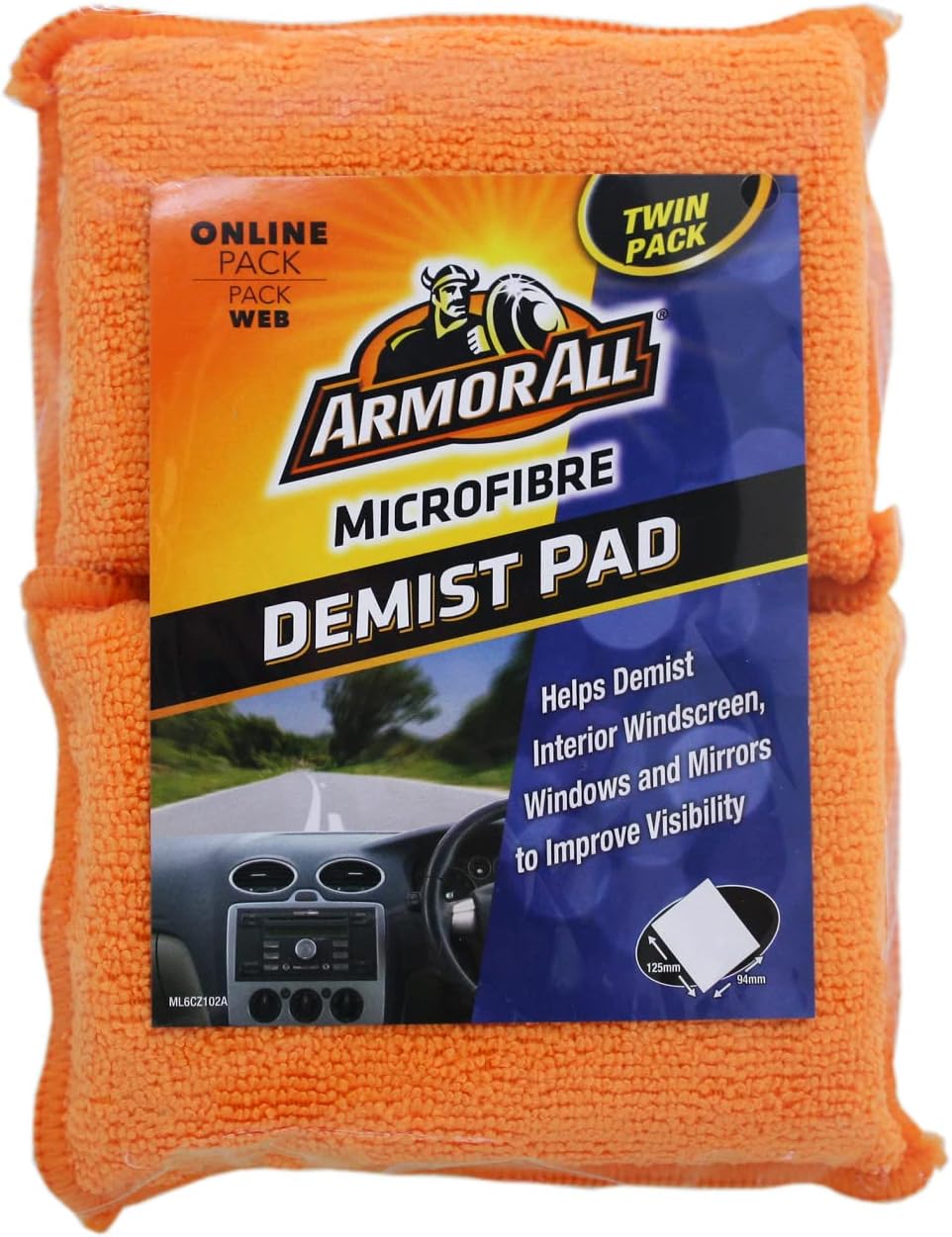 Car Cleaning Kit, Armor All, Microfibre Car Demist Pad, Set of 2 ...
