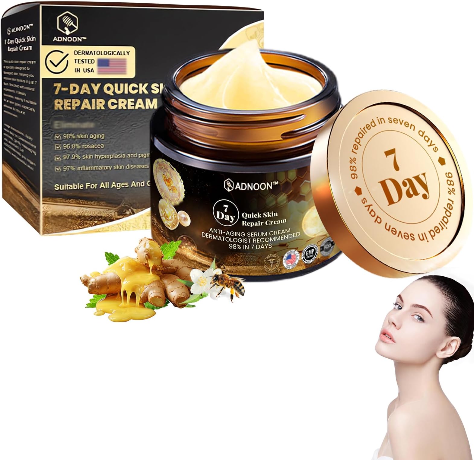 Amazon.com: 7-Day Quick Skin R-epair Cream, Bee Venom Skin R-epair ...