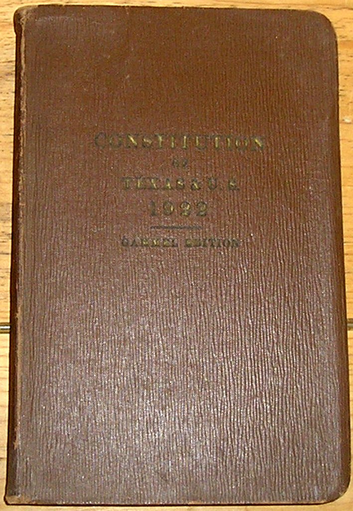 Constitution of the State of Texas and Constitution of the United ...