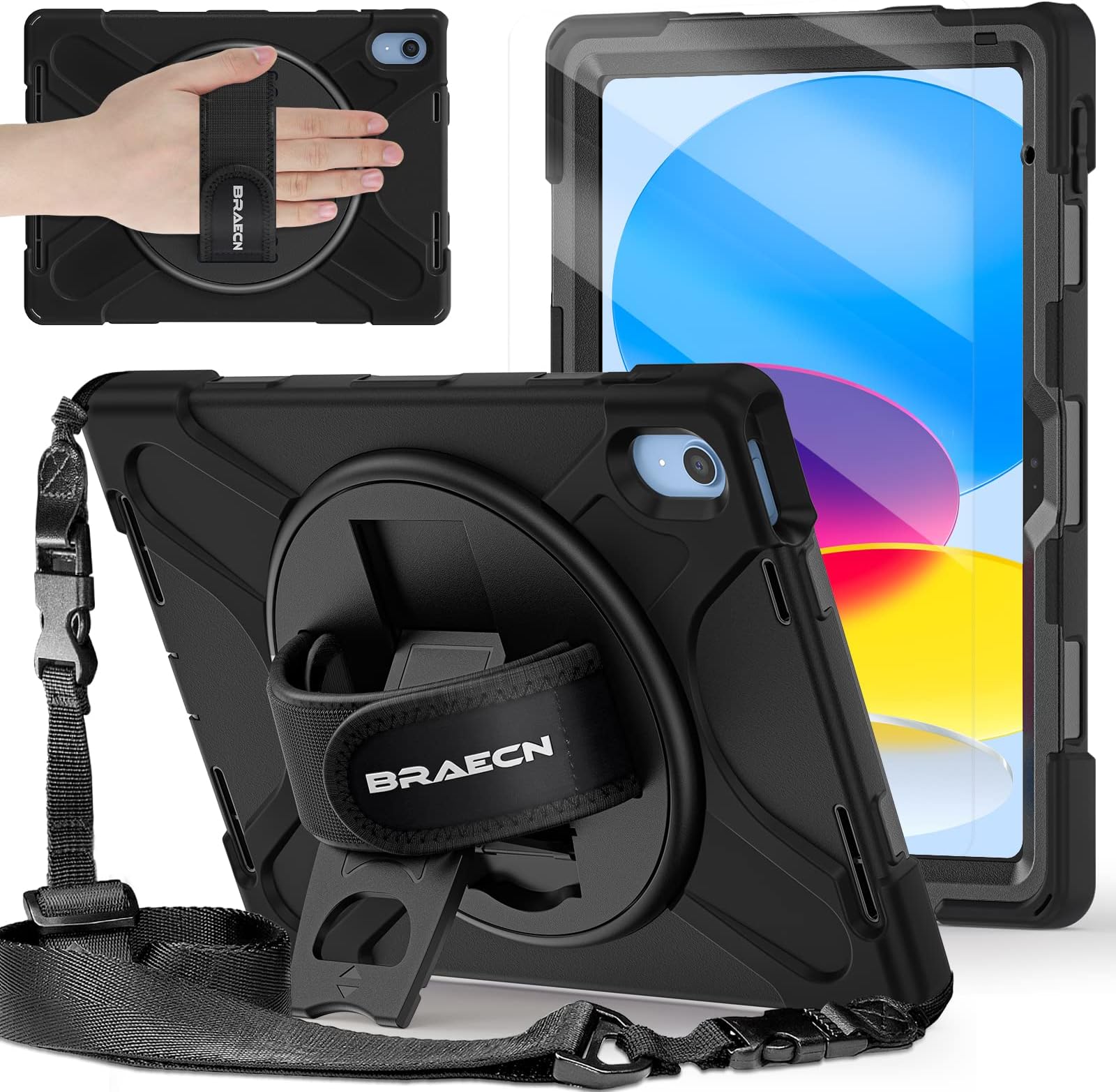 Amazon.com: BRAECN for iPad (A16) 11th/10th Generation case 11/10.9 ...