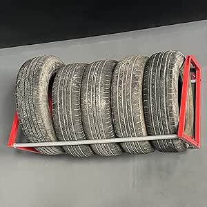 Amazon.com: sdneNest Wall Mounted Tire Storage Rack for Garage, Metal ...