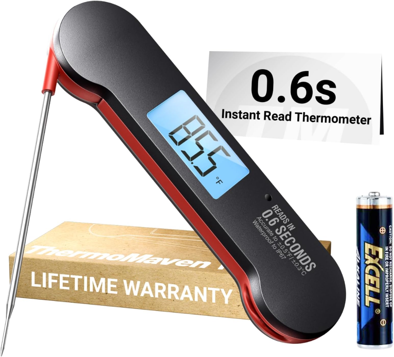 Amazon.com: ThermoMaven Meat Thermometer Digital for Grill – 0.6 ...