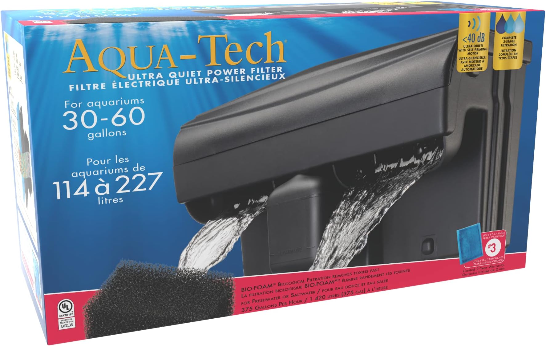Aqua-Tech 30-60 Power Filter : Amazon.ca: Pet Supplies