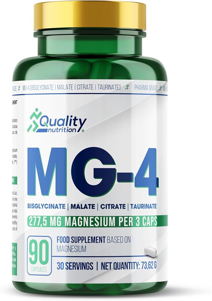 Magnesio MG-4 90 Cápsulas – Quality Nutrition : Amazon.es: Salud y ...