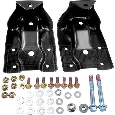 Amazon.com: Rear Leaf Spring Hanger Shackle Bracket Pair Set For Chevy ...