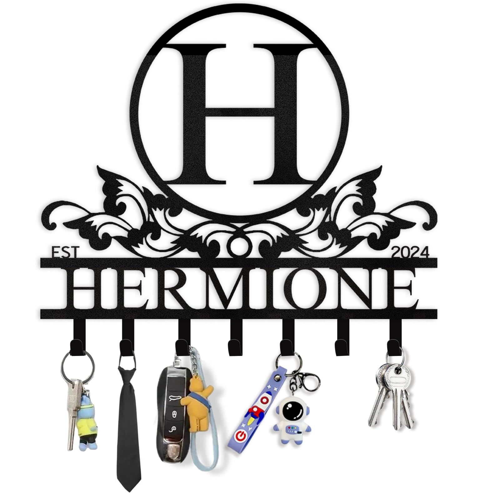 Amazon.com: Dyoart Personalized Key Holder Wall Mount - Custom Family ...