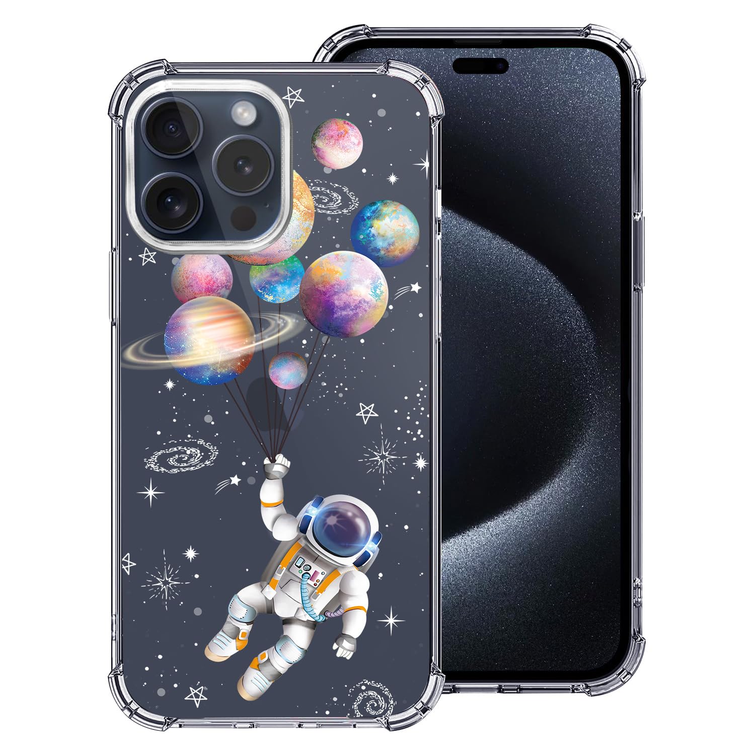 Amazon.com: Hi Space Compatible with iPhone 15 Pro Case Astronaut ...