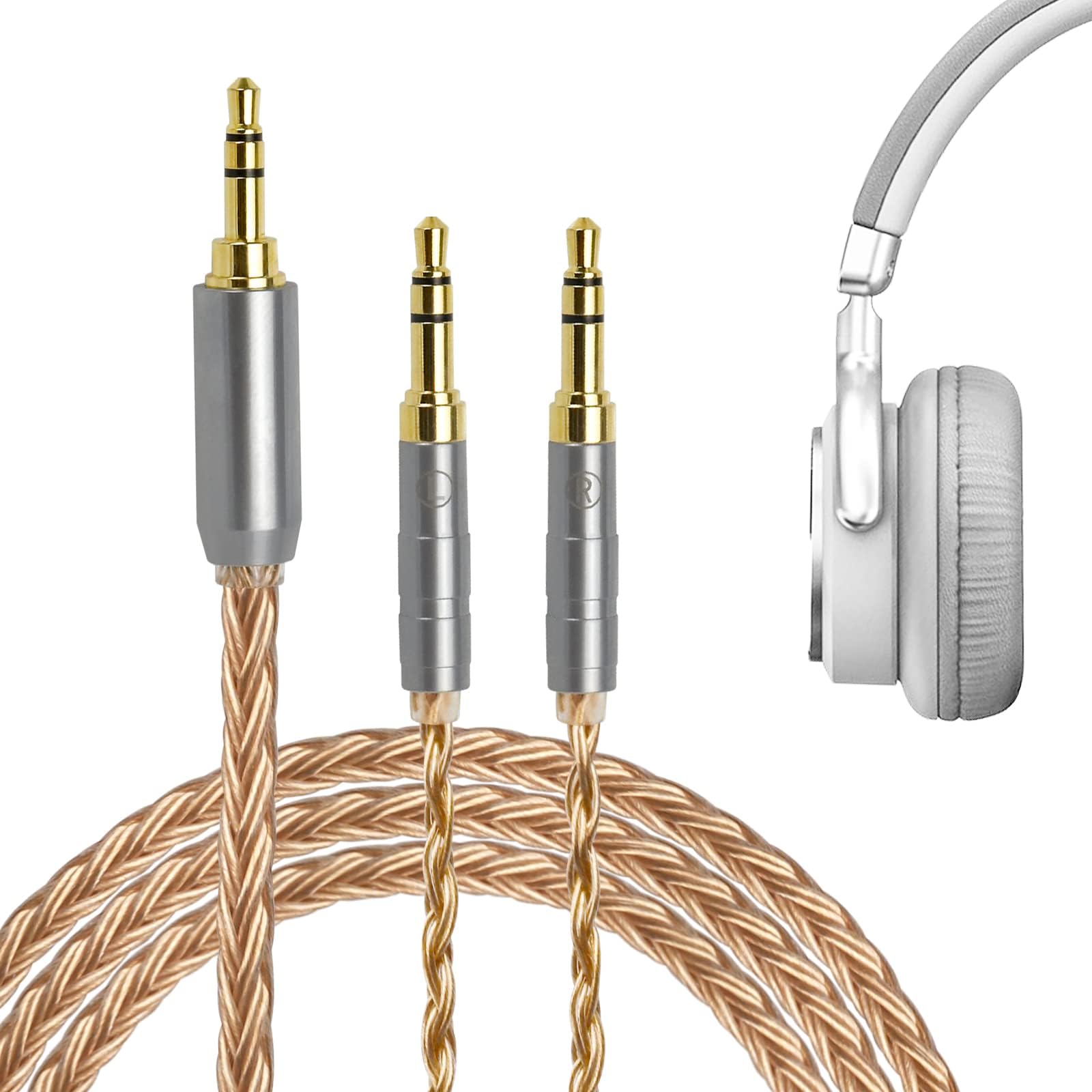 Youkamoo 4.4mm Cable Compatible for Hifiman HE4XX, HE-400i Headphones 8 ...