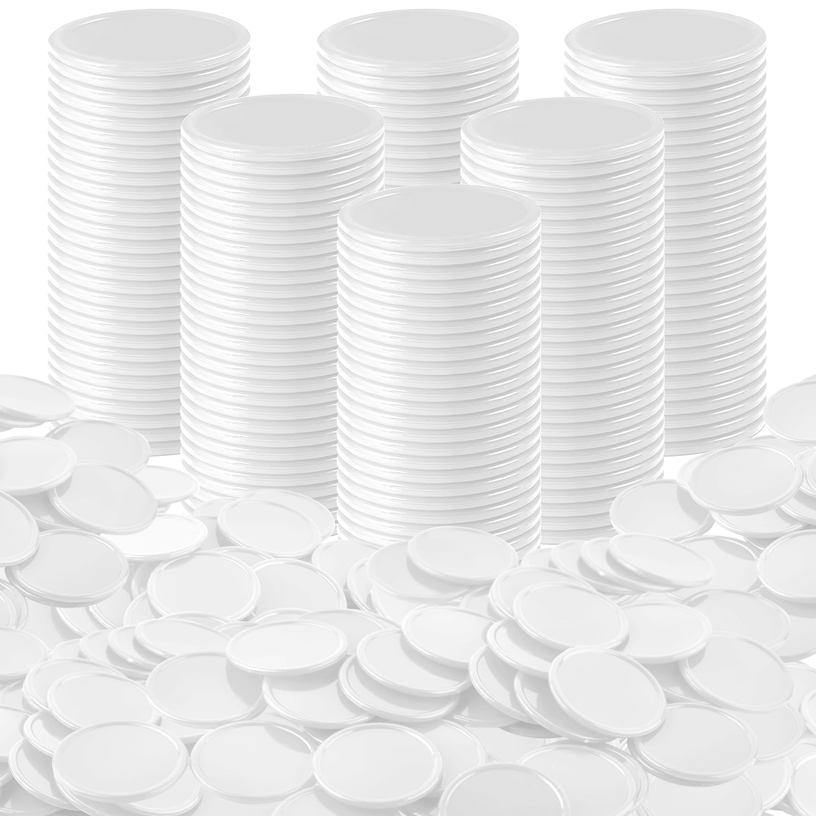 Amazon.com: Coopay 600 Pieces Plastic Poker Chips Learning Counters ...