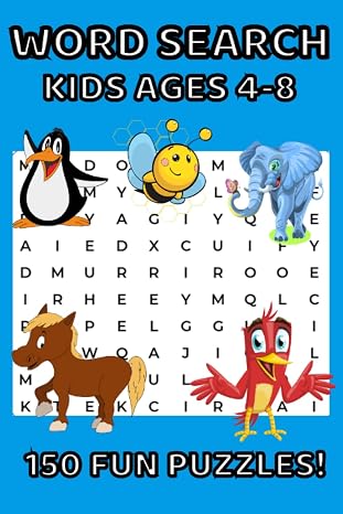Word Search For Kids 4-8 years Old: Hours Of Fun For Kids!: Clearly ...
