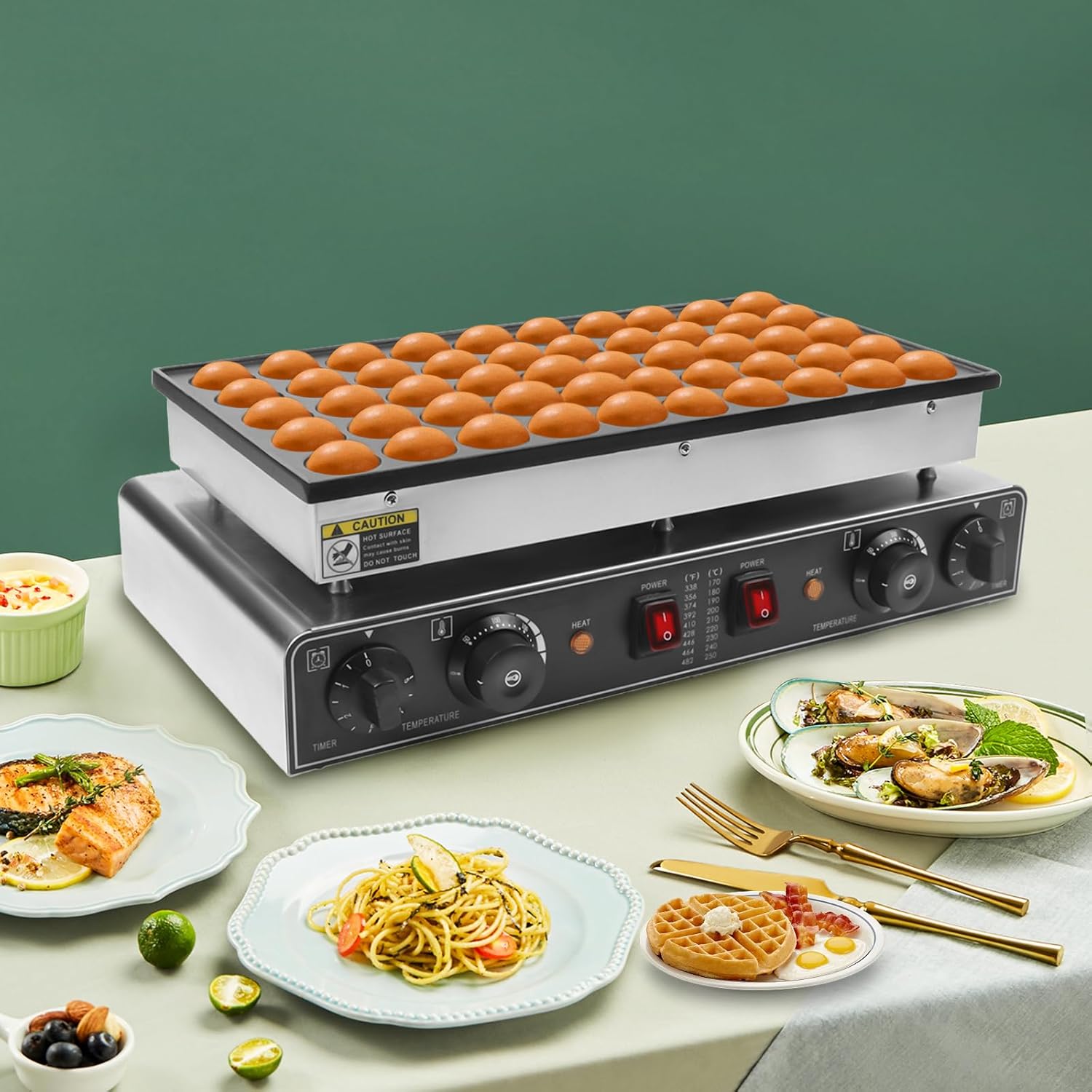 Amazon.com: Electric Muffin Maker,Commercial Mini Dutch Pancake Baker ...