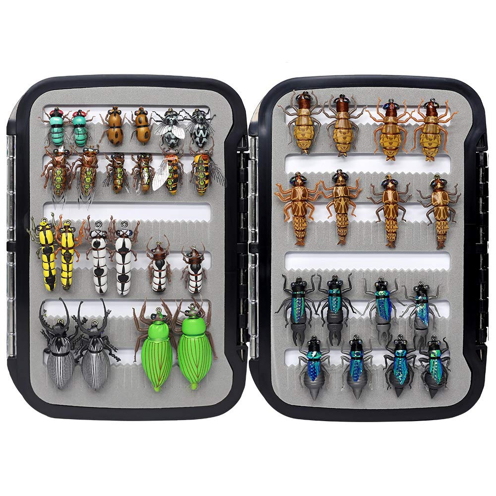 Fly Fishing Flies Collection 69/38 Realistic Flies Dry Wet Nymph ...