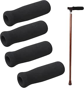 Amazon.com: 4 PCS Cane Grip Replacement Foam Handle Grips for Seniors ...