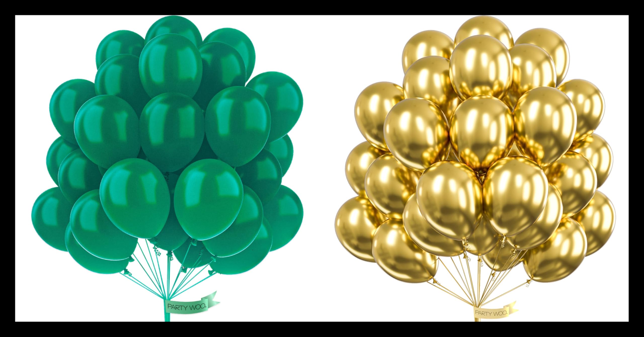 Amazon.com: PartyWoo Emerald Green Balloons 50 pcs and PartyWoo ...