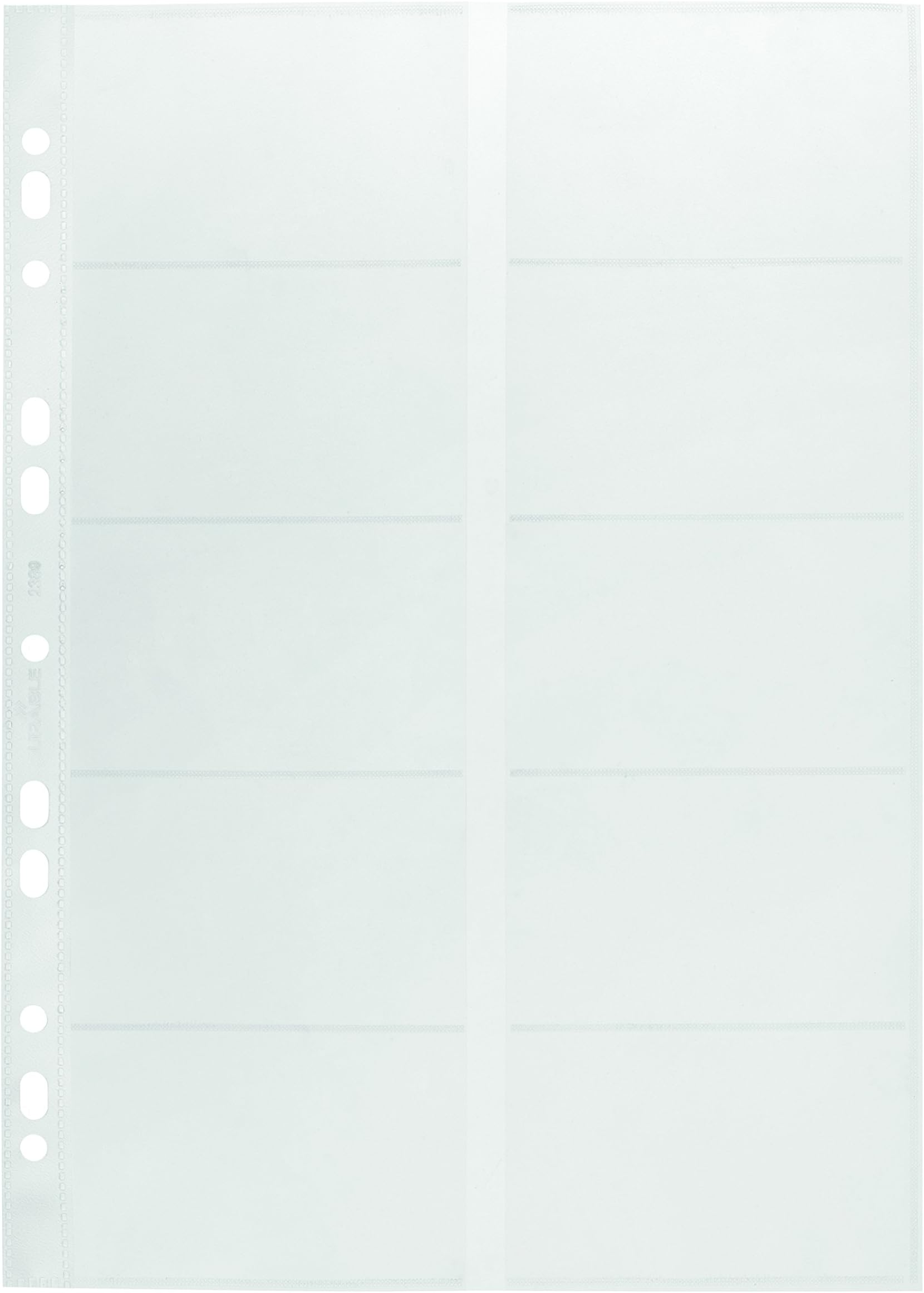 Rexel Nyrex Business Card Pocket Multipunched A4 Clear Ref 13681 [Pack ...