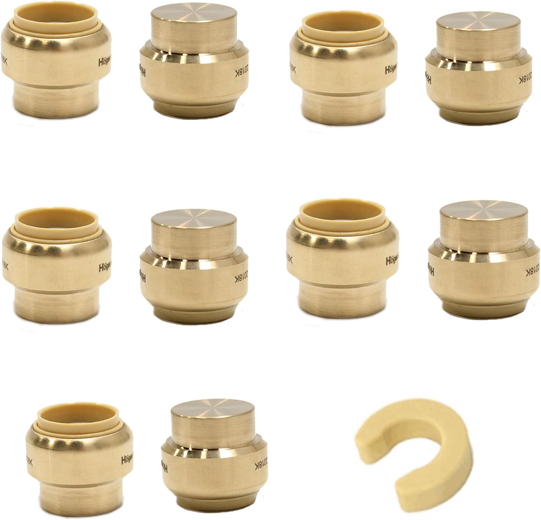 LTWFITTING 5/8-Inch Brass Compression Cap Stop Valve Cap,Brass ...