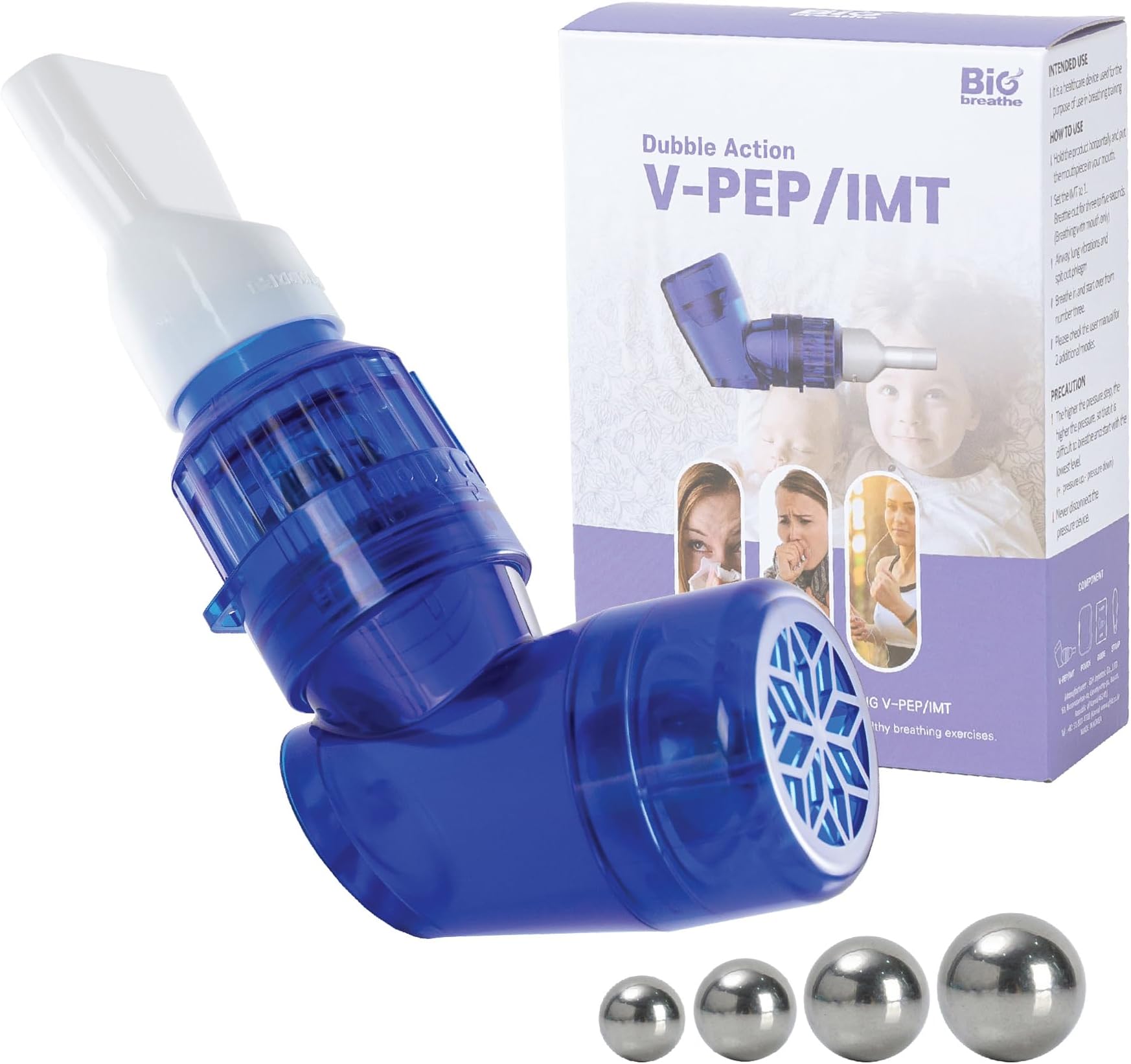Amazon.com: Bigbreathe V-PEP/IMT | 3-in-1 Respiratory Exercise Device ...