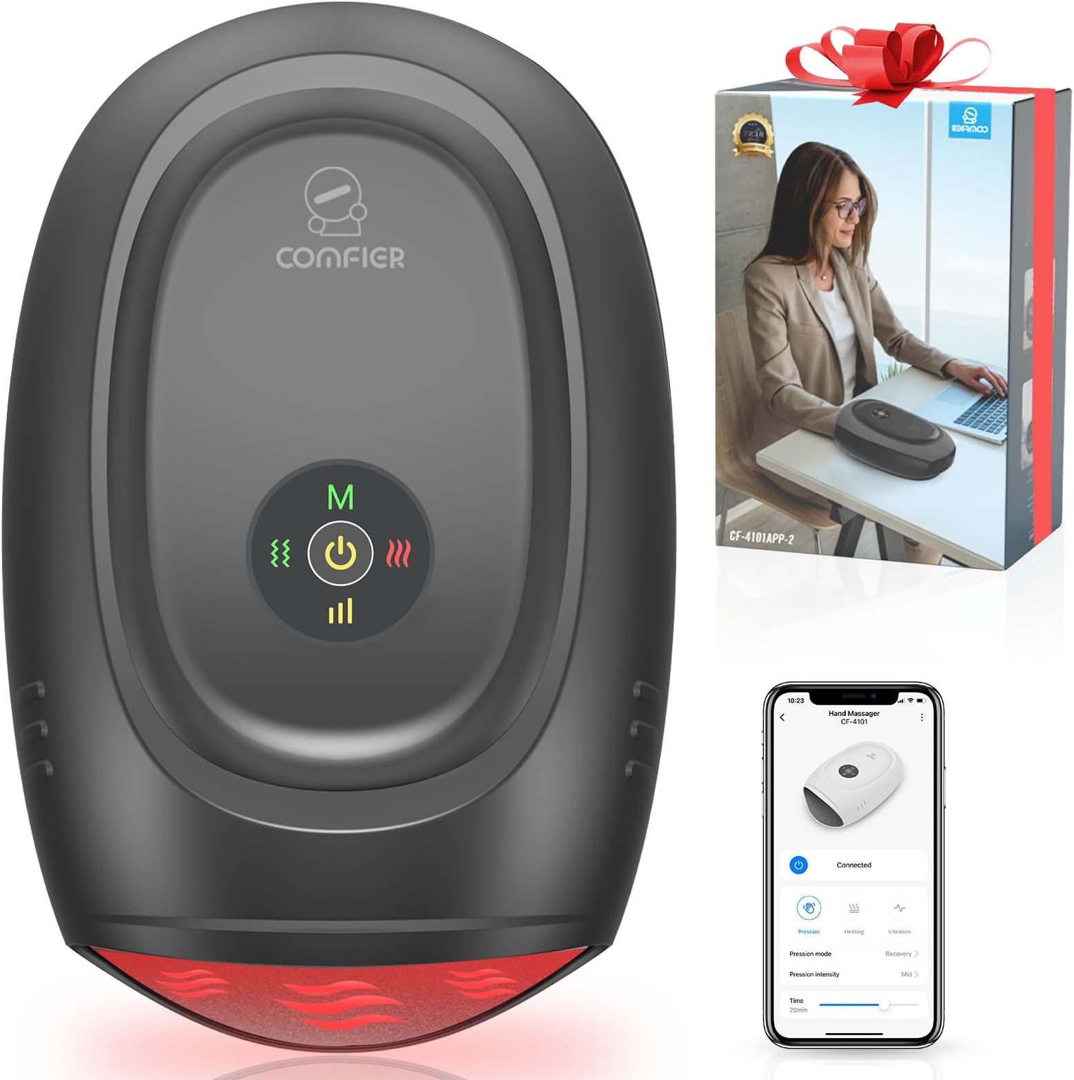 Amazon.com: QUINEAR Hand Massager - Cordless Hand Massager with Heat ...