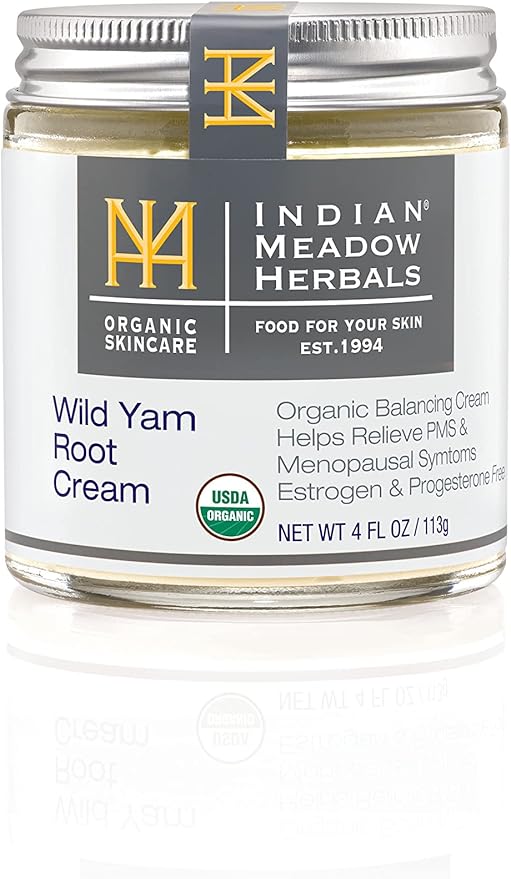 Amazon.com : Indian Meadow Herbals Wild Yam Root Cream (4oz) - Organic ...