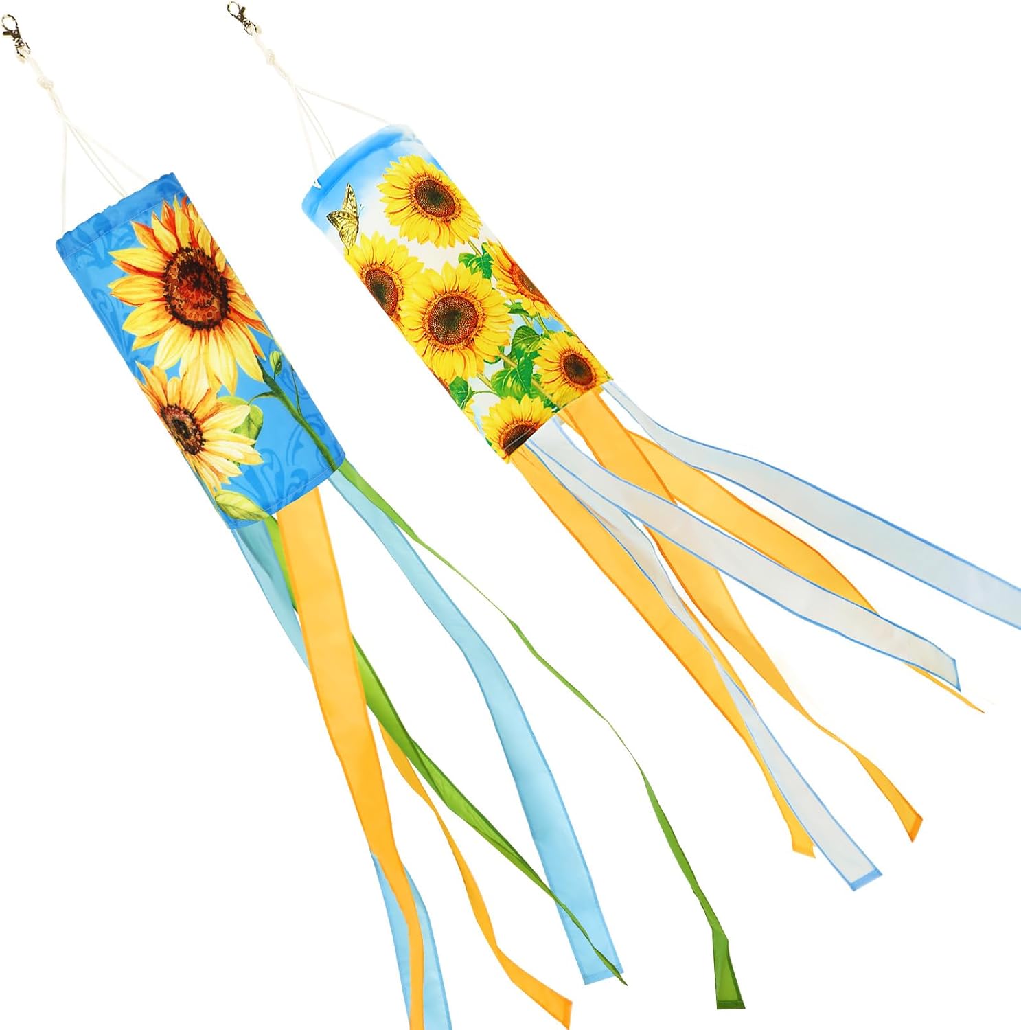 Amazon.com : NOVWANG 2 Pieces Sunflower Windsock, 40 Inch Wind Socks ...
