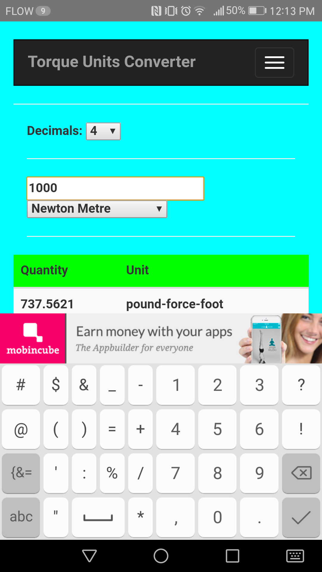 Torque Units Converter - App on Amazon Appstore