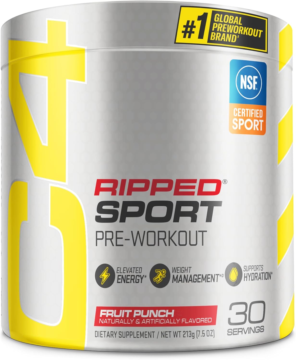C4 Ripped Sport Pre Workout Powder Fruit Punch Certificado NSF para ...