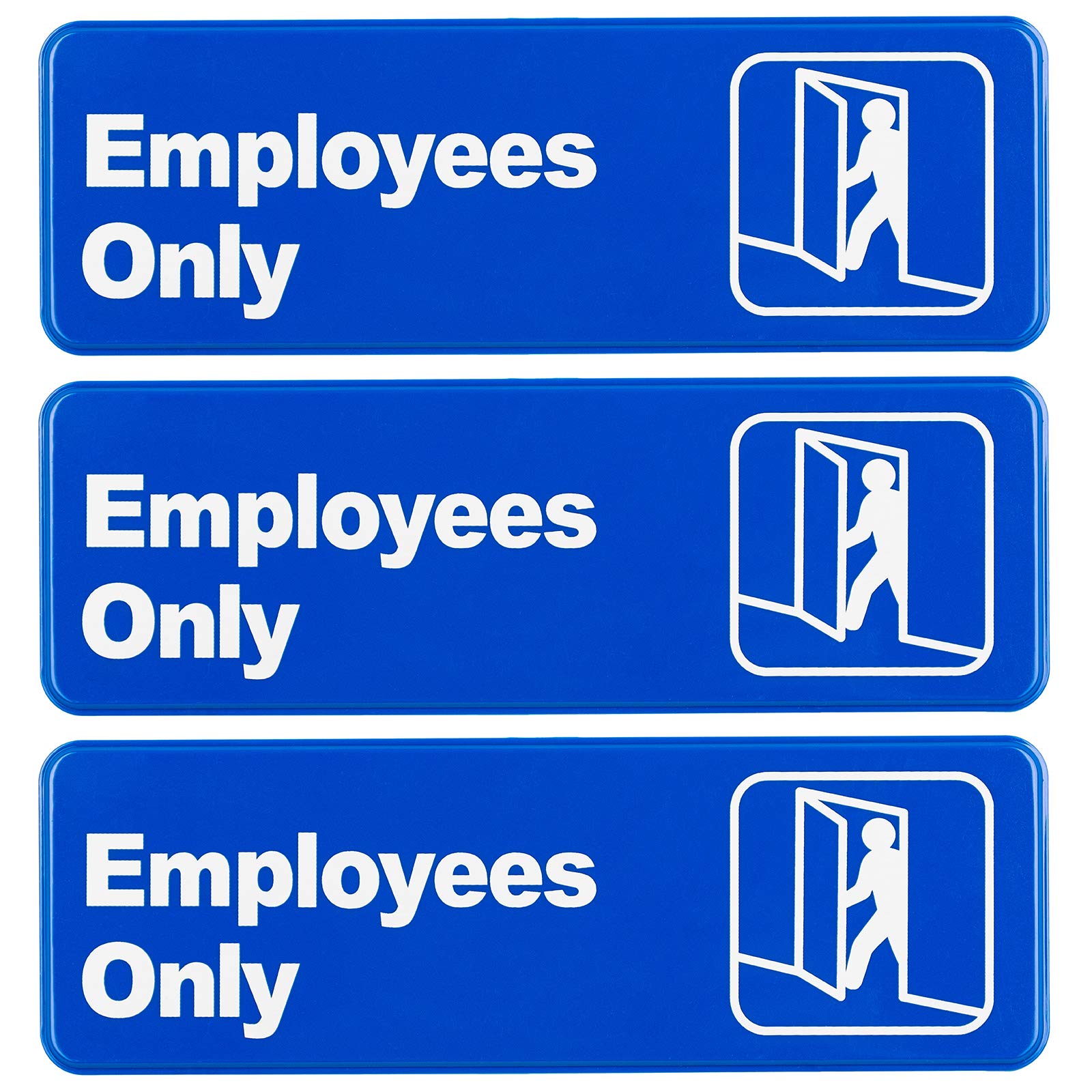 Amazon.com : Excello Global Products Employees Only Sign: Easy to Mount ...