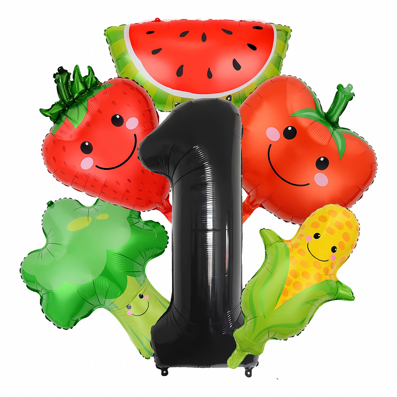 Amazon.com: 6Pcs First Birthday for Kids Hey Bear Fruit Sensory Dancing ...