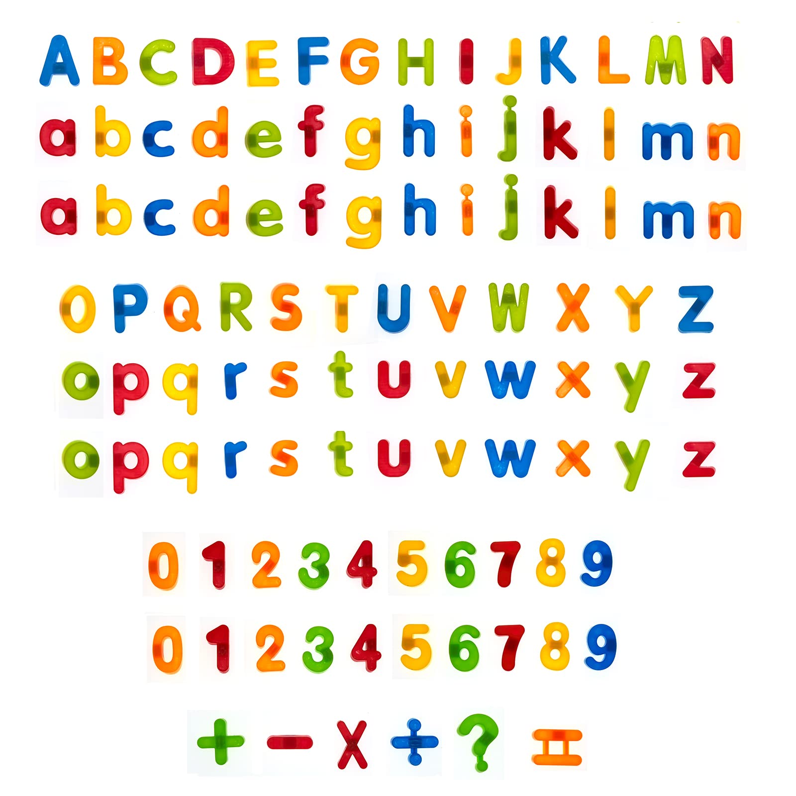 Buy Magnetic Letters,104 pcs Magnetic Fridge Letters,Numbers & Symbols ...