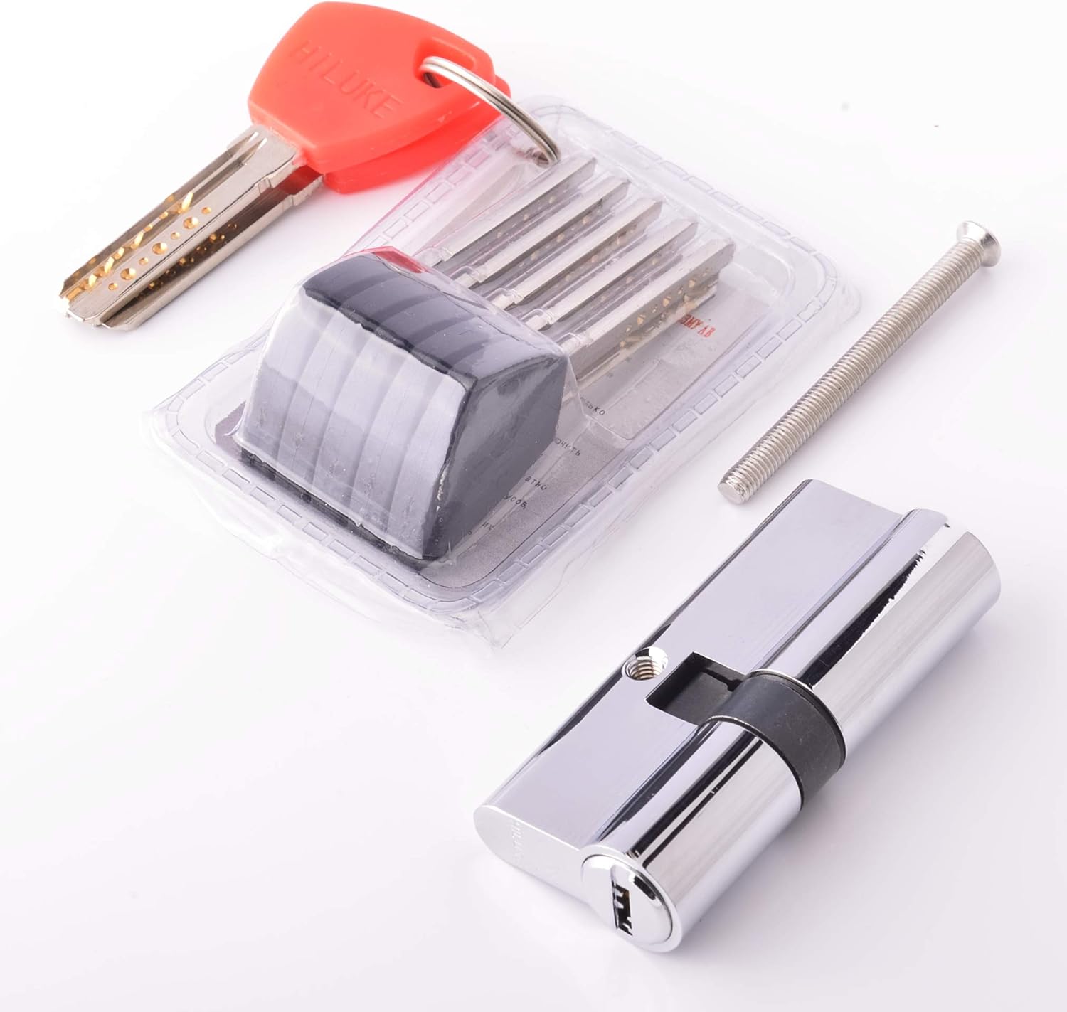 HILUKE Management Key Computer Lock Core 7 Keys Two Side Open Style ...