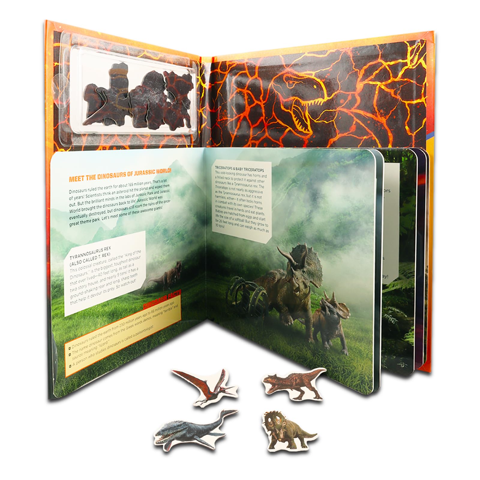 Magnetic Faces For Toddlers Jurassic World Magnetic Activity Book Set ...