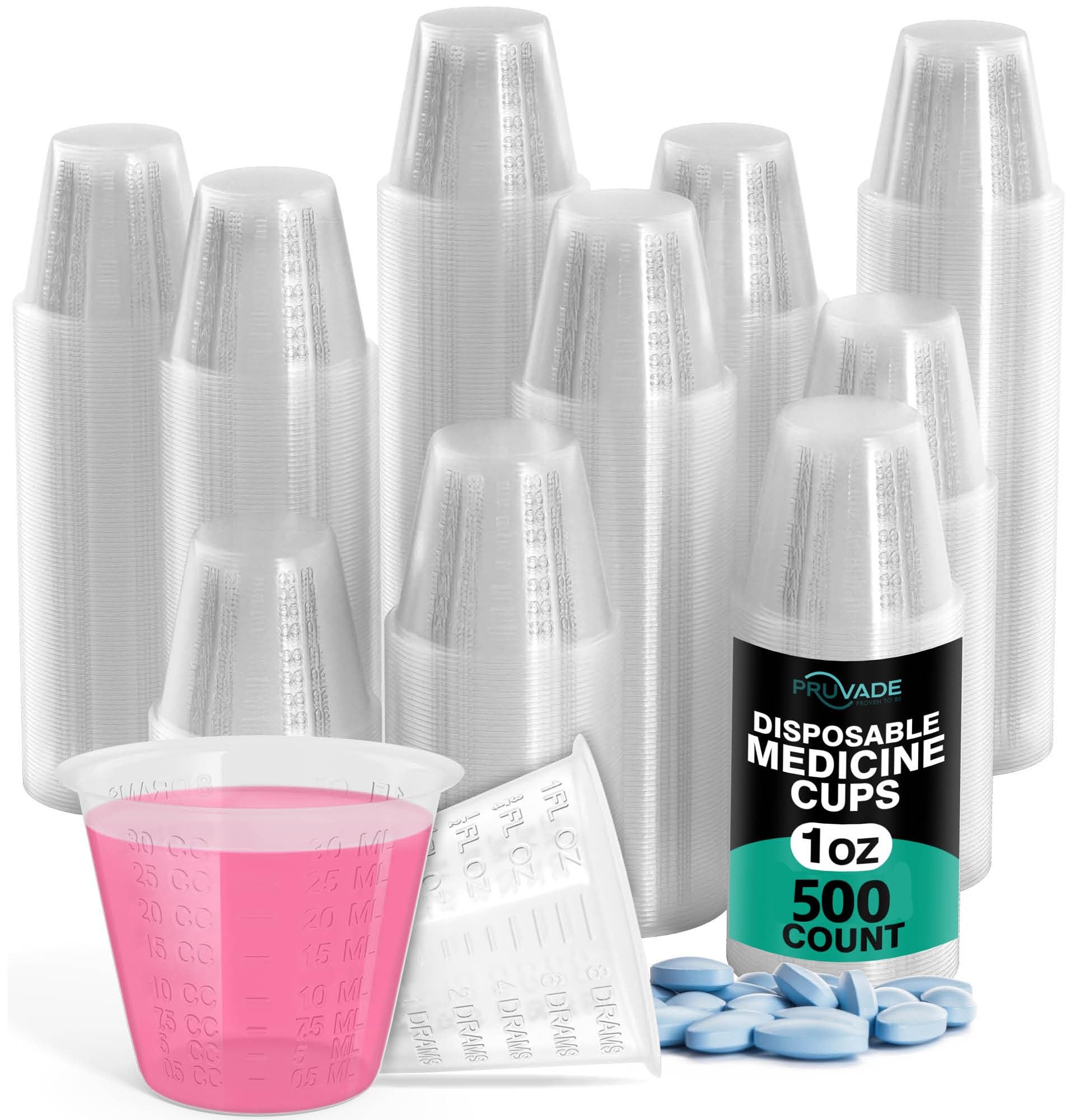 Amazon.com: Pruvade 500 Pack 1-oz. Disposable Medicine Cups with ...
