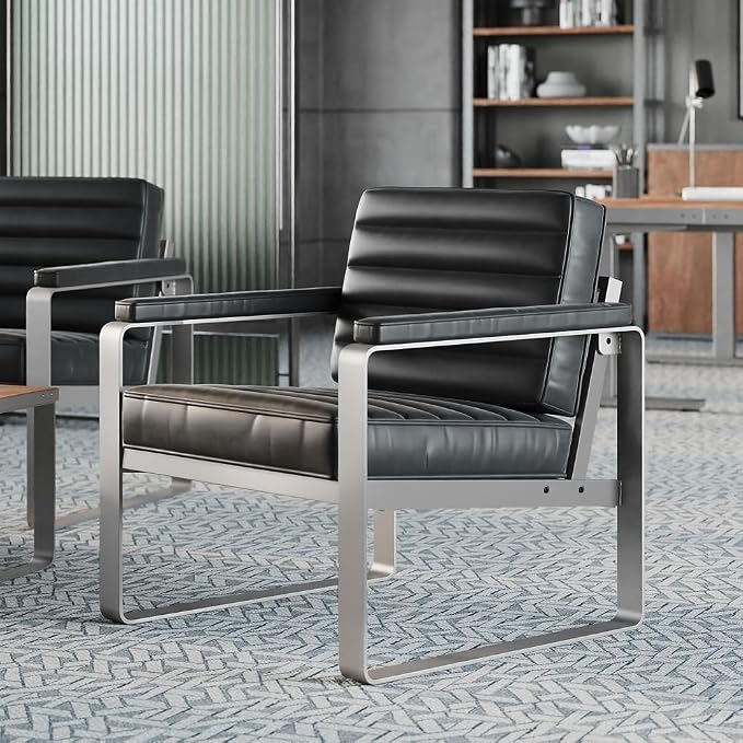 Amazon.com: NBF Rivet Office Lounge Chair with Armrest- Ergonomic ...