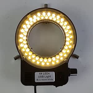 Amazon.com : USB Color 64 LED Ring Light Source Illuminator Lamp ...