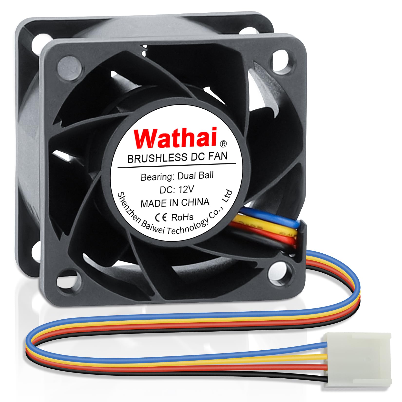 Snapklik.com : Wathai 40mm PWM Server Fan 12V 4 Pin CPU Static Pressure ...