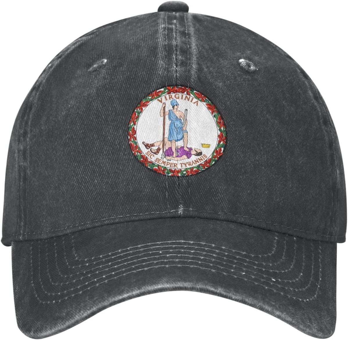 Amazon.com: Seal of Virginia Baseball Cap for Men Women Adjustable ...