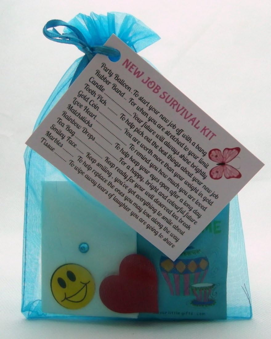 New Job Survival Kit Gift (Great novelty gift or alternative to a card ...