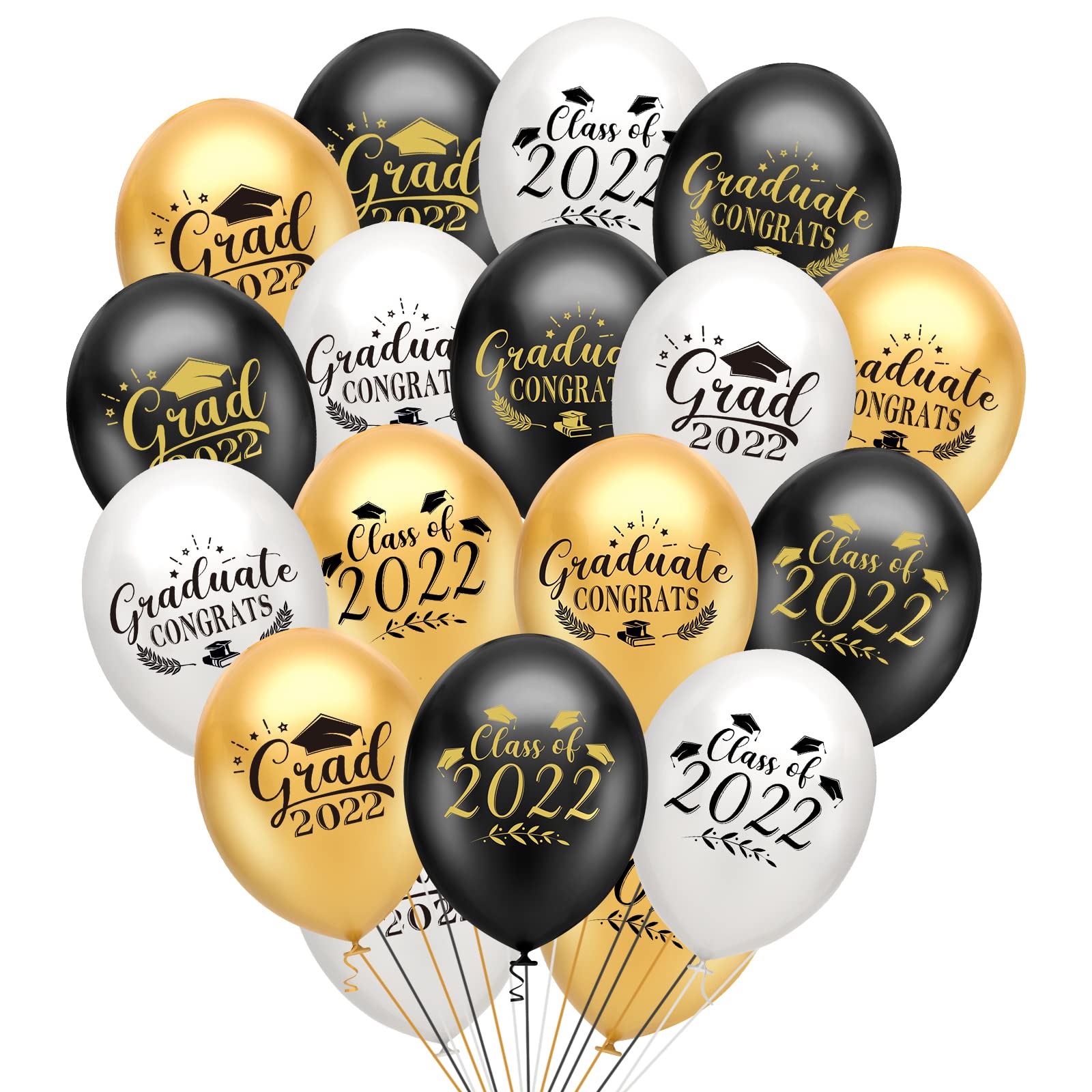 Buy PLULON 18Pcs Graduation Balloons, Class of 2024 Congrats Balloons ...